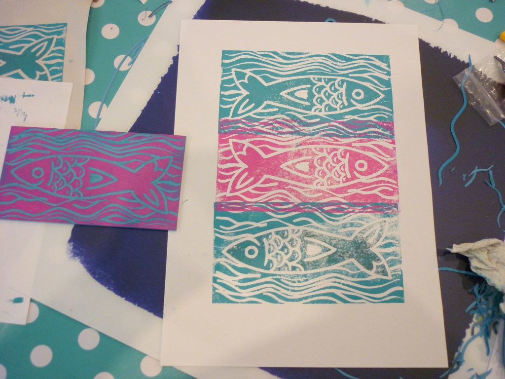 A beginner’s adventure in LinoCut Printing – Kim Montero, Life